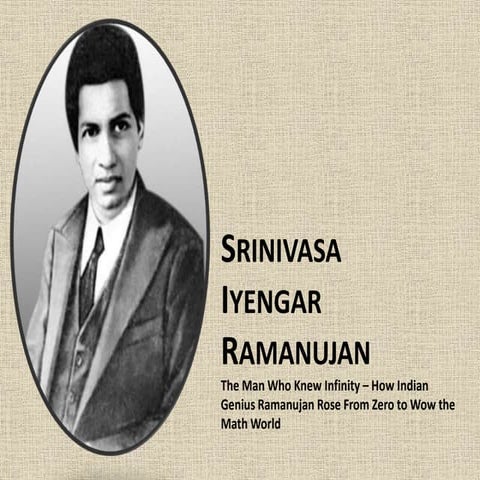 PPT ON Srinivasa ramanujan | PPTX