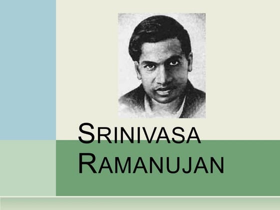 PPT ON Srinivasa ramanujan | PPTX | Hinduism | Religion & Spirituality