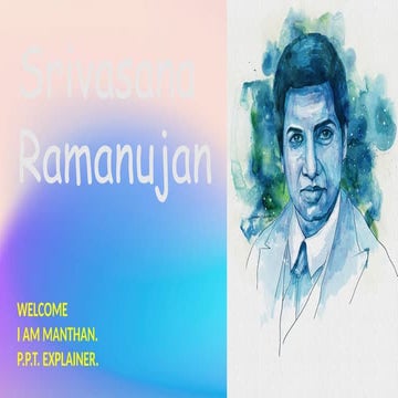 ramanujan.pptx AR&VRpptx by manthan project with gohel-manthan.blogspot.com