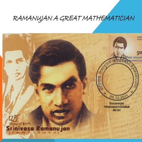 Ramanujan a great mathematician | PPTX