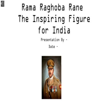 Rama Raghoba Rane A true legend. old ppt | PPTX