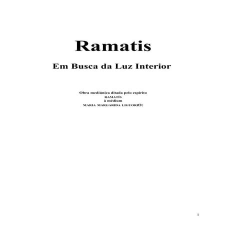 Ramatis em busca da luz interior | DOC