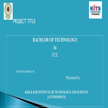 Rambabu Sir PPT. How to design a ppt for project | PPT