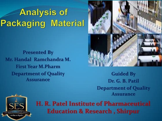 Packaging material testing | PPT