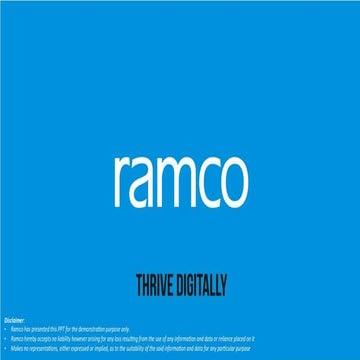 Ramco Logo Profile For Ramco SmartBuild