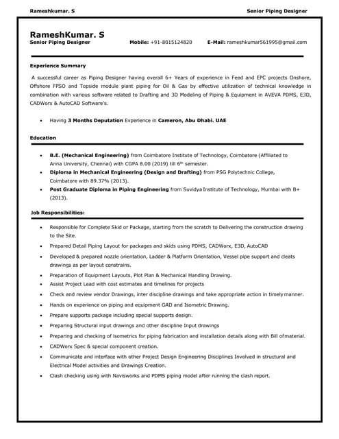 SUJITH RESUME (1) | PDF