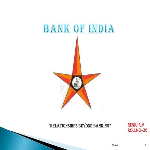 BANK OF INDIA....... | PPTX