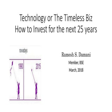 Ramesh S Damani Presentation equity investment | PPT