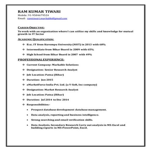 Ram kumar tiwari | DOCX