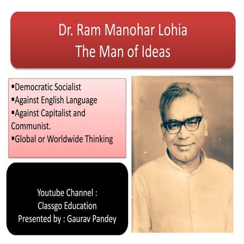 Ram manohar lohiya | PPTX