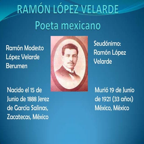 Ramón lópez velarde poeta mexicano | PPTX