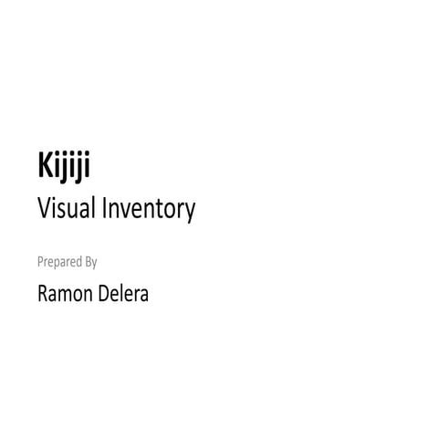 Kijiji Visual Inventory | PPT