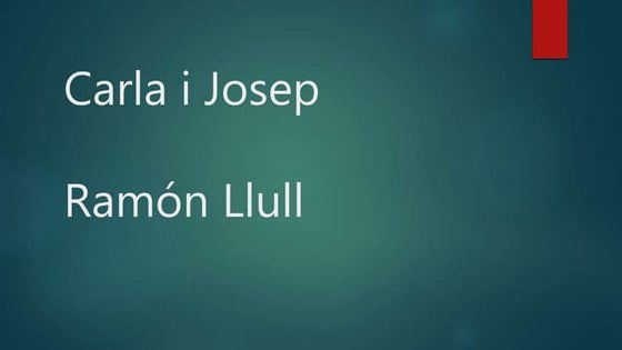 Ramon Llull | PPT