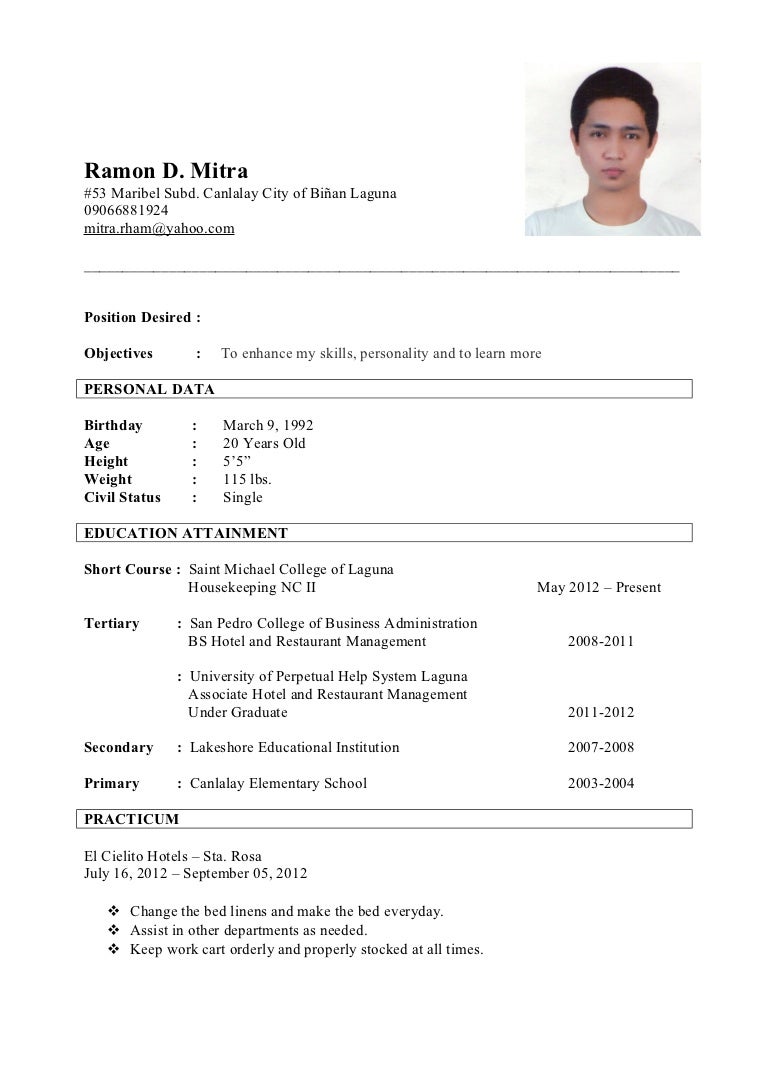 Ramon mitra resume