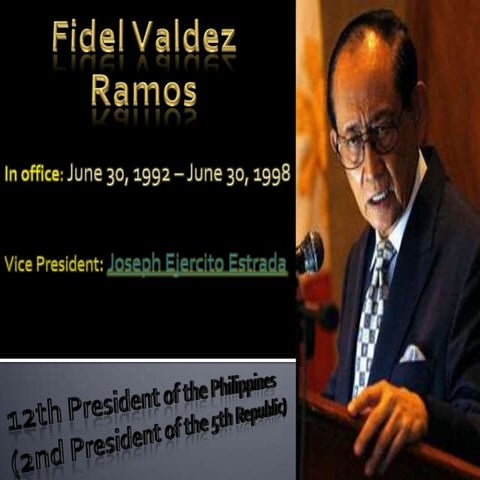 Fidel v. ramos | PPTX