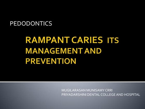Early childhood caries | PPTX