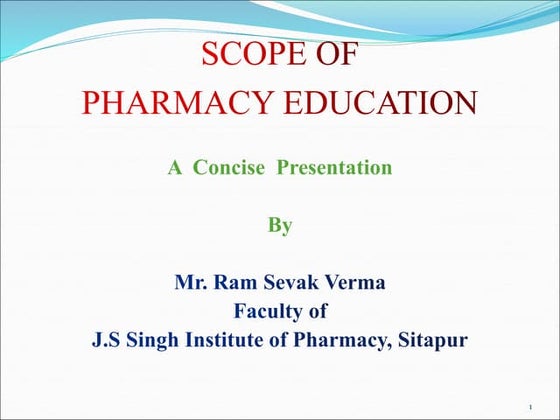 Scope and opportunities of pharmacy | PPTX | Pharmaceutical Industry ...