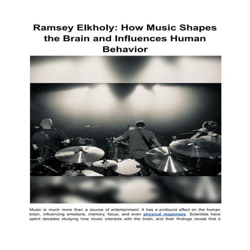 Biography And Professional Career Of Ramsey Elkholy Pdf