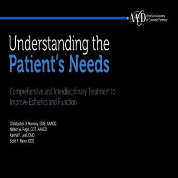 Understand the Patient’s Needs | PDF