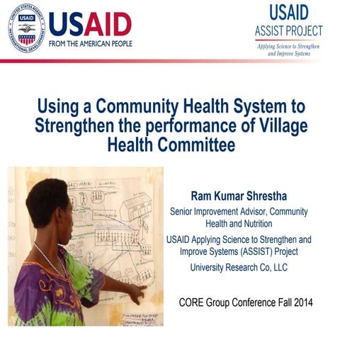 Using a Community Health System to Strengthen the performance of ...