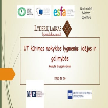 Ramute bruzgeleviciene ugdgymo turinio kurimas mokyklos lygmeniu | PPT