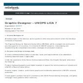 Graphic Designer – UNOPS LICA 7 | PDF