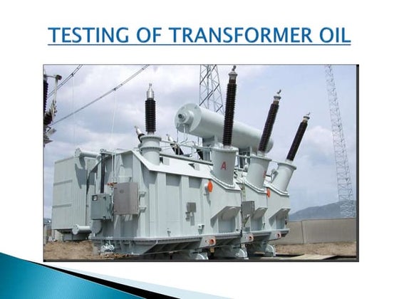Furan Testing of Transformers Oil | PPTX | Chemistry | Science