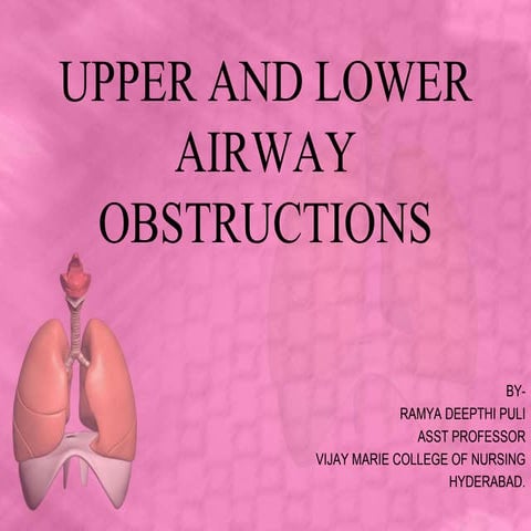 Upper Lower Airway Obstruction Diagnosis Of Upper Airway Obstruction