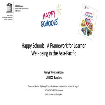 Happy Schools: A UNESCO Framework for Learner Well-Being in the Asia ...