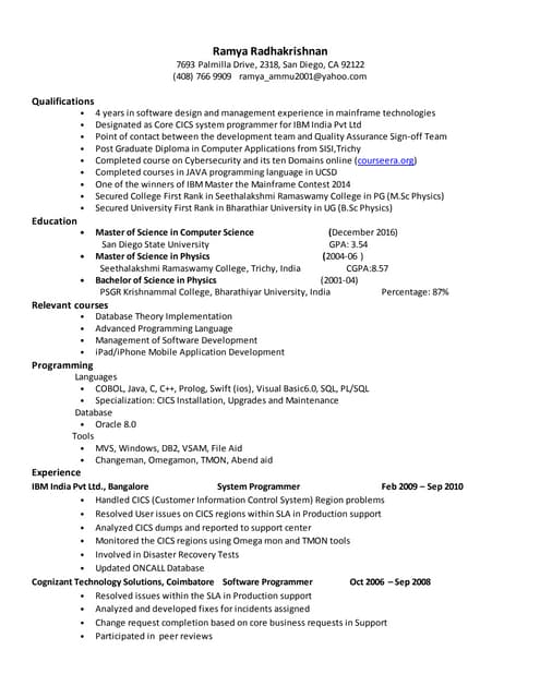 Ramya Ammu presentations