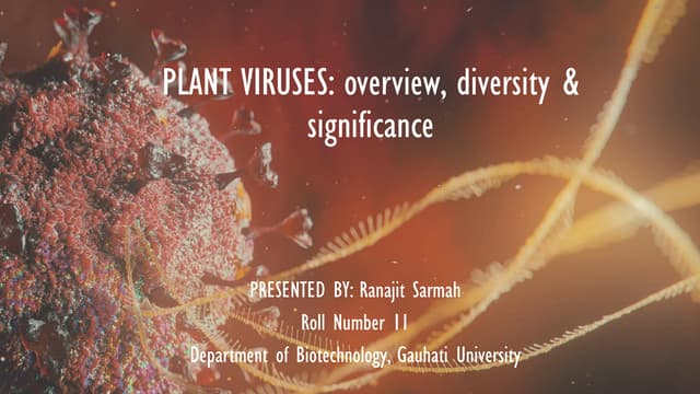 Classification of plant viruses | PDF