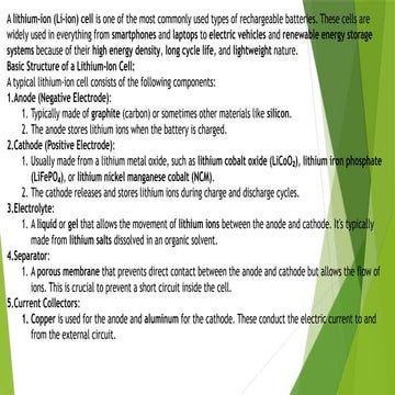 Lithium Ion Batteries, an Overview | PDF