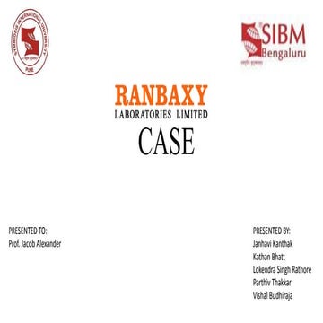 Ranbaxy Corporate Governance | PPTX