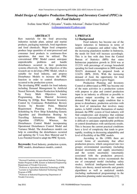 Adaptive Neuro-Fuzzy Inference System (ANFIS) Approach to Raw Material ...