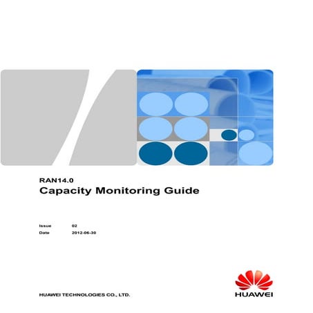 RAN capacity monitoring guide Huawei Telecom | PDF