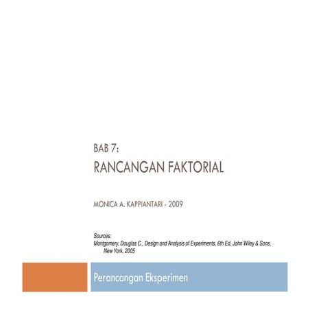Rancob faktorial | PDF