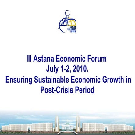 Astana Economic Forum | PPT