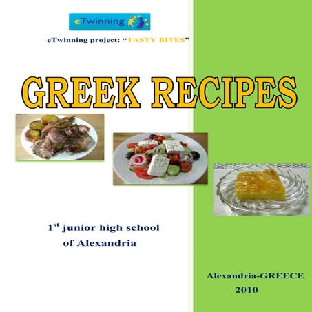 Greek Recipes in a BOOKLET | PDF