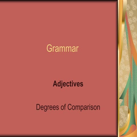 Comparative adjectives | PPTX