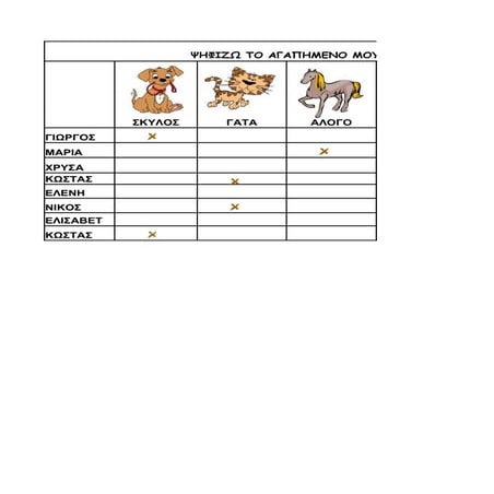 Πίνακας διπλής εισόδου | XLS