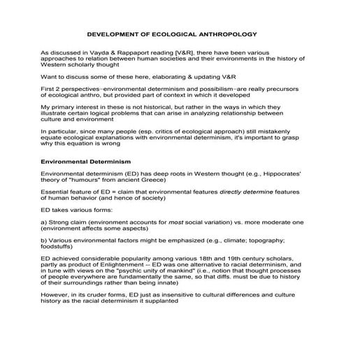 Environmental determinism and possibilism | PPTX