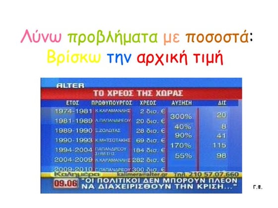 στ τάξη μαθηματικά - 3η ενότητα - πως λύνω προβλήματα με ποσοστά | DOC