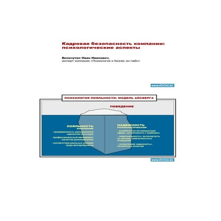 Кадровая безопасность компании: | PDF