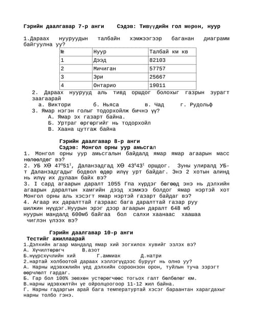 7 -r angiin shalgalt | PDF