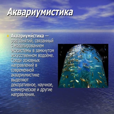 аквариумистика | PPT