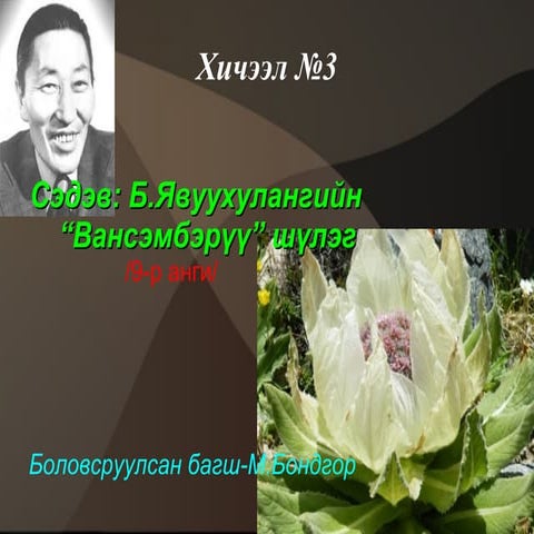 Shorgoolj tsartsaa 2 | PPTX