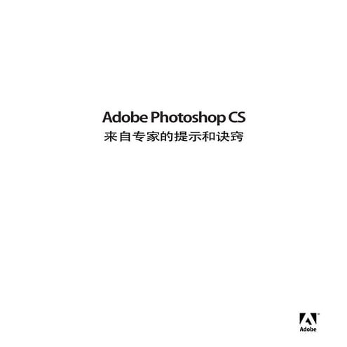 Adobe Photoshop CS提示与诀窍 | PDF