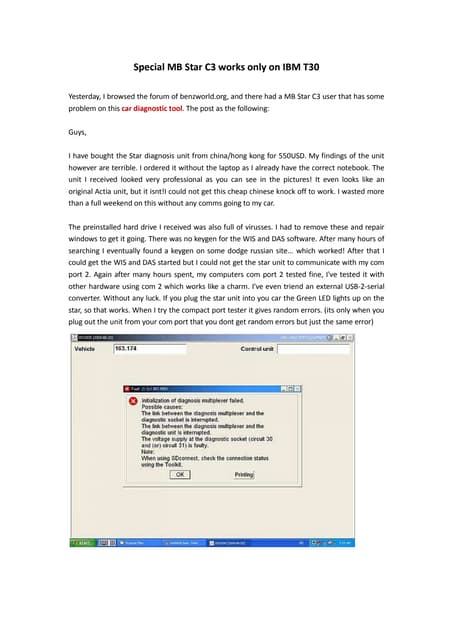 How to install the mb star c3 software | PDF