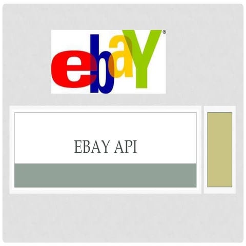 Ebay API (презентація українською) | PPTX