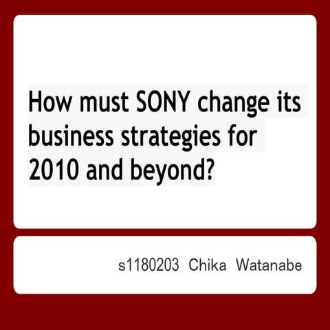 Global Sony Locations: Discover Their Worldwide Presence | PDF